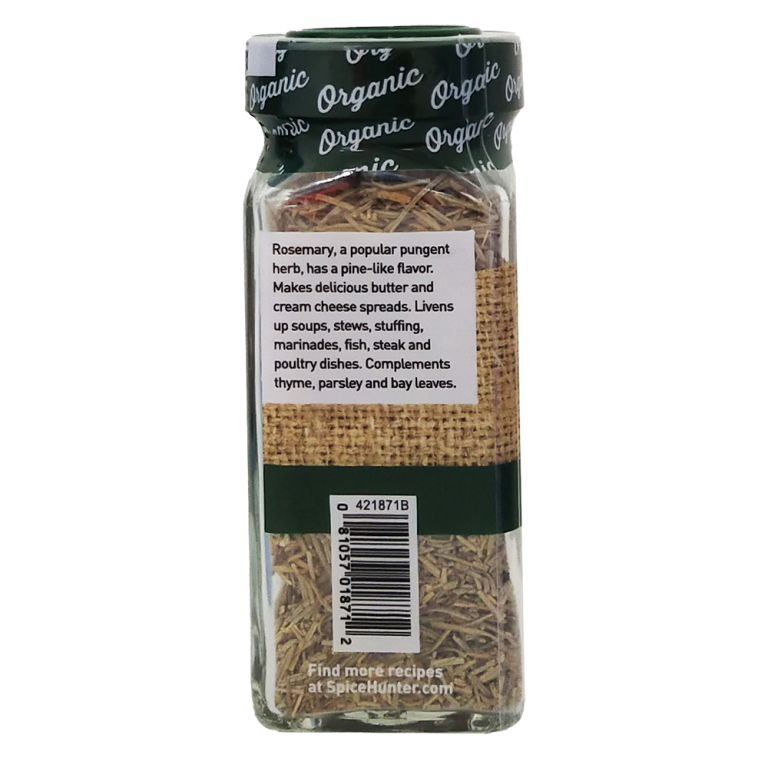 The Spice Hunter – Organic Rosemary 6x0.6oz (Full Carton) - 嘉心思亞洲有限公司